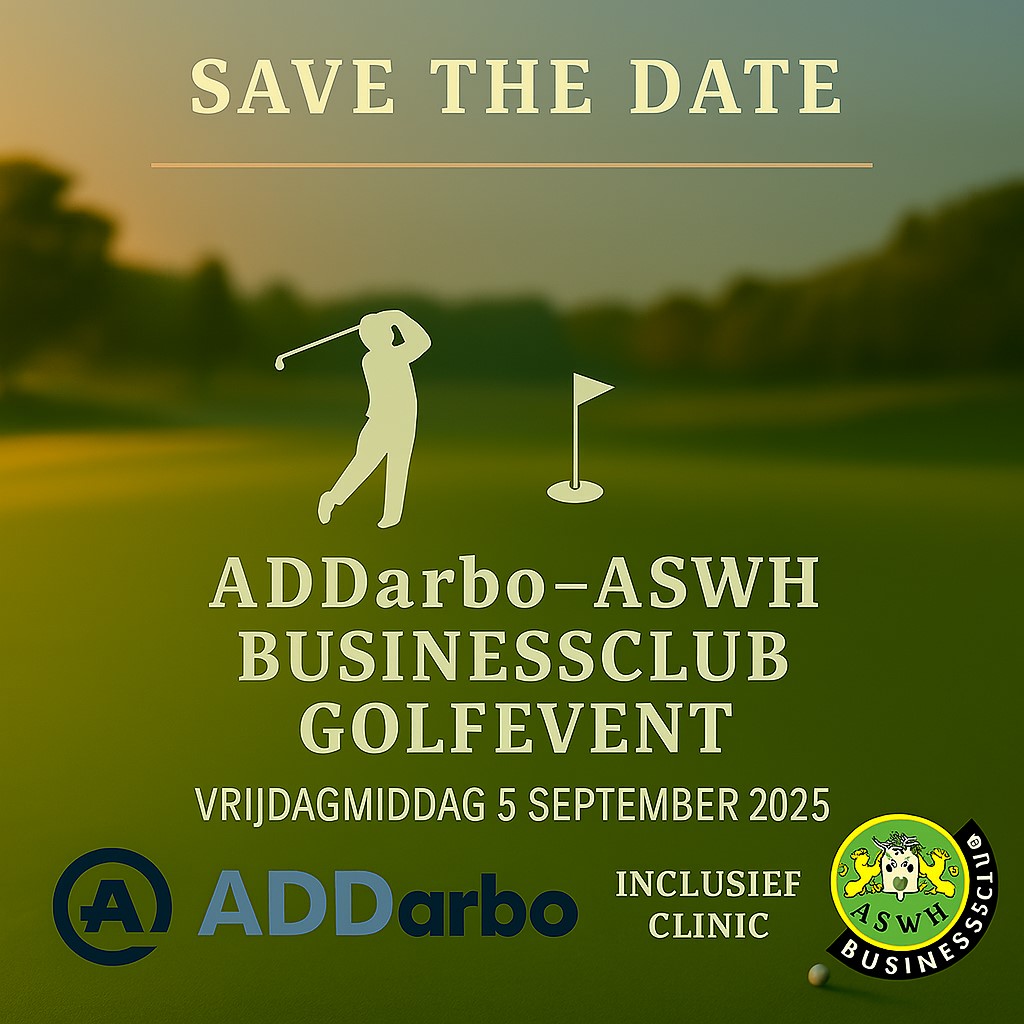 Save the Date: ADDarbo - ASWH Businessclub Golfevent 2025 | ASWH