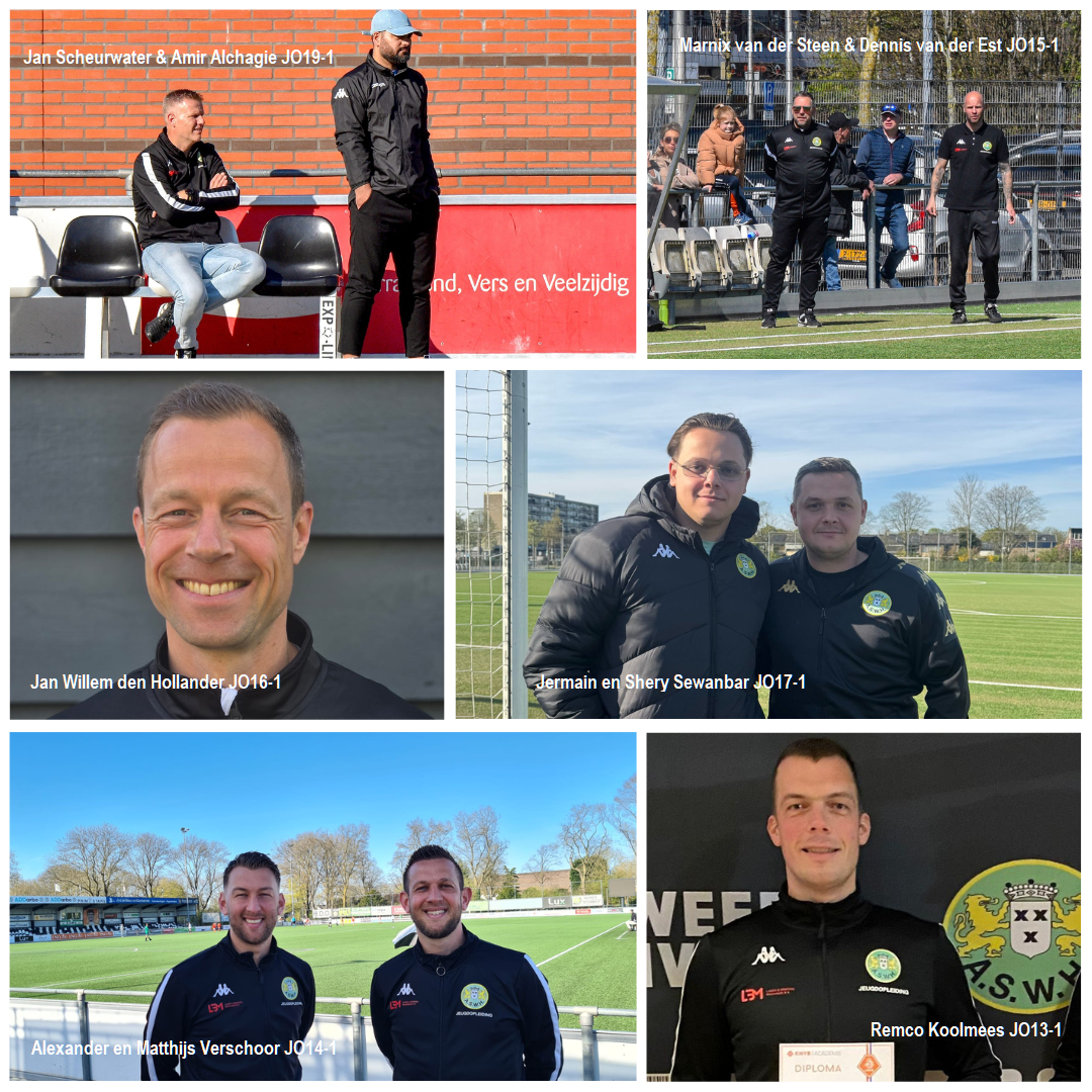 Trainersindeling bovenbouwselecties seizoen 2025-2026 | ASWH